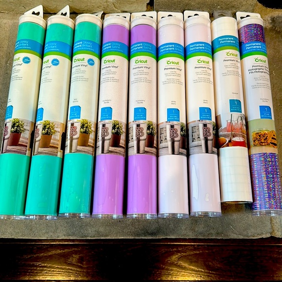 Cricut | Design | 9 Rolls Of Cricut Vinyl | Poshmark